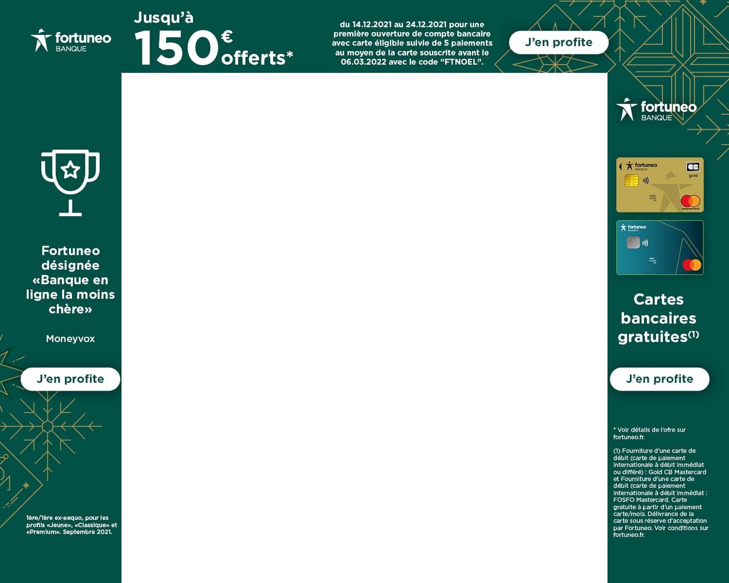 Fortuneo (compte) : 80 € offerts et Gold Mastercard gratuite