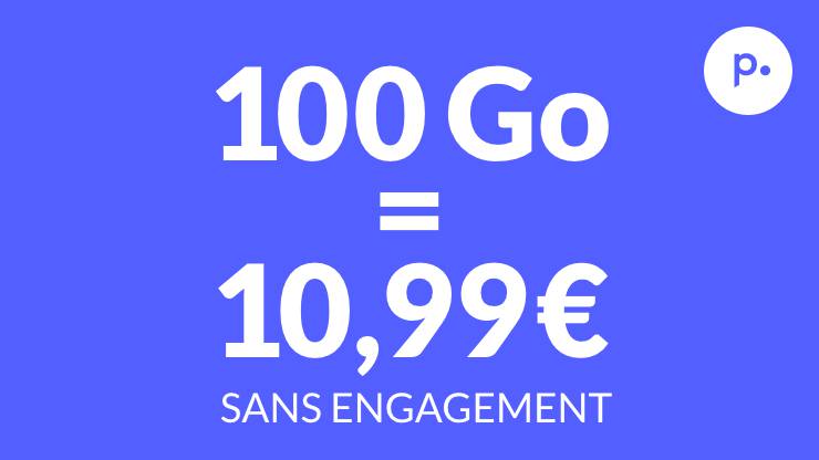 Craquez pour ce forfait mobile 100 Go disponible à un prix renversant